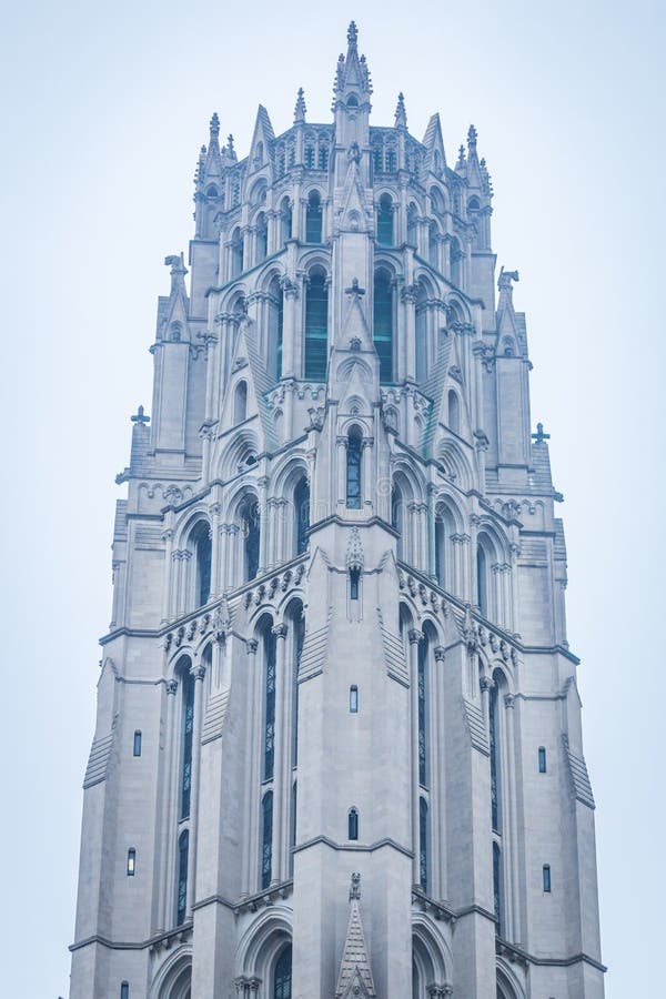 White cathedral in NY stock image. Image of white, newyork - 152762785