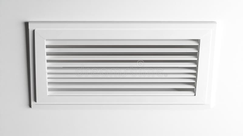 White Ceiling Air Vent Rectangular Grille Home Ventilation HVAC System ...