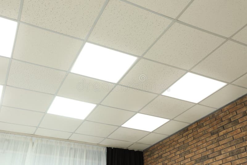 Lighting on office ceiling stock image. Image of architecture - 82778917