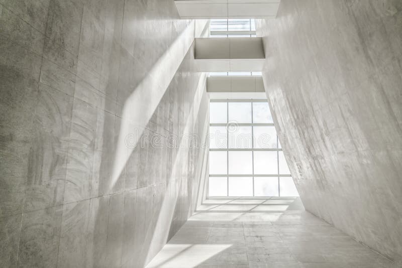 White Ceiling, Modern Construction Stock Photo - Image of architecture ...