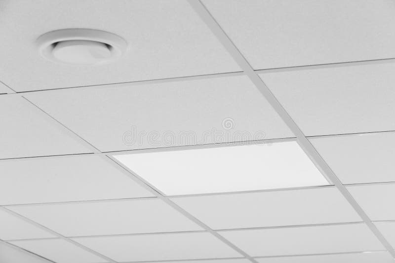 White Ceiling with Modern Lighting in Room Stock Photo - Image of ...