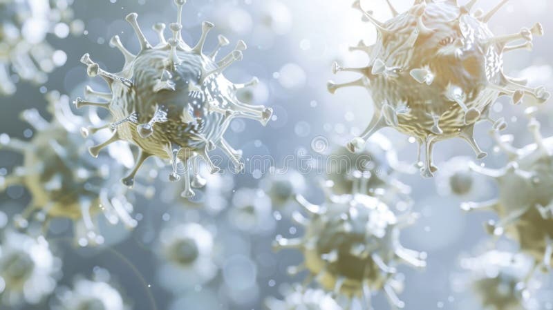 A of White Cells Each with a Unique Shape and Structure. these Tiny ...