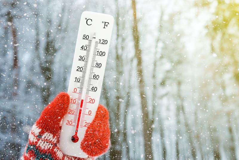 White Celsius and Fahrenheit Scale Thermometer in Hand. Ambient ... White Celsius and Fahrenheit Scale Thermometer in Hand. Ambient ...