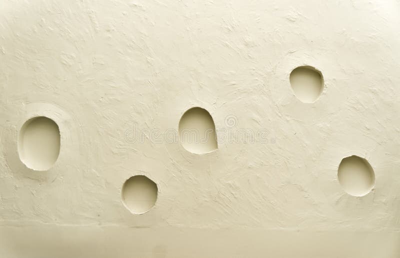 White Cement Wall with Holes Stock Photo - Image of natural, holes ...