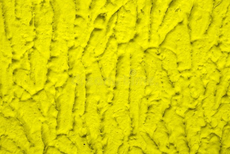 Yellow Cement Wall is Not Smooth Stock Image - Image of yellow, stone ...