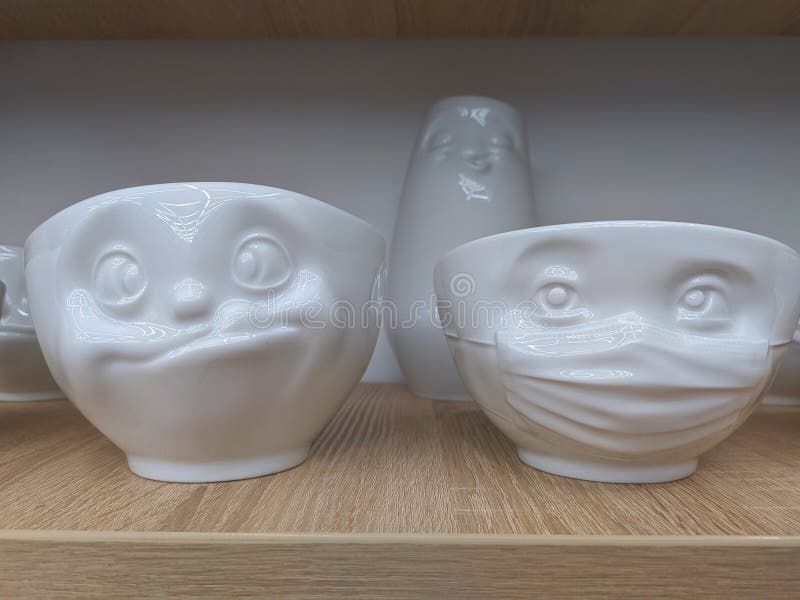 Ceramic Dishes in the Form of a Funny Muzzle Stock Photo - Image of ...