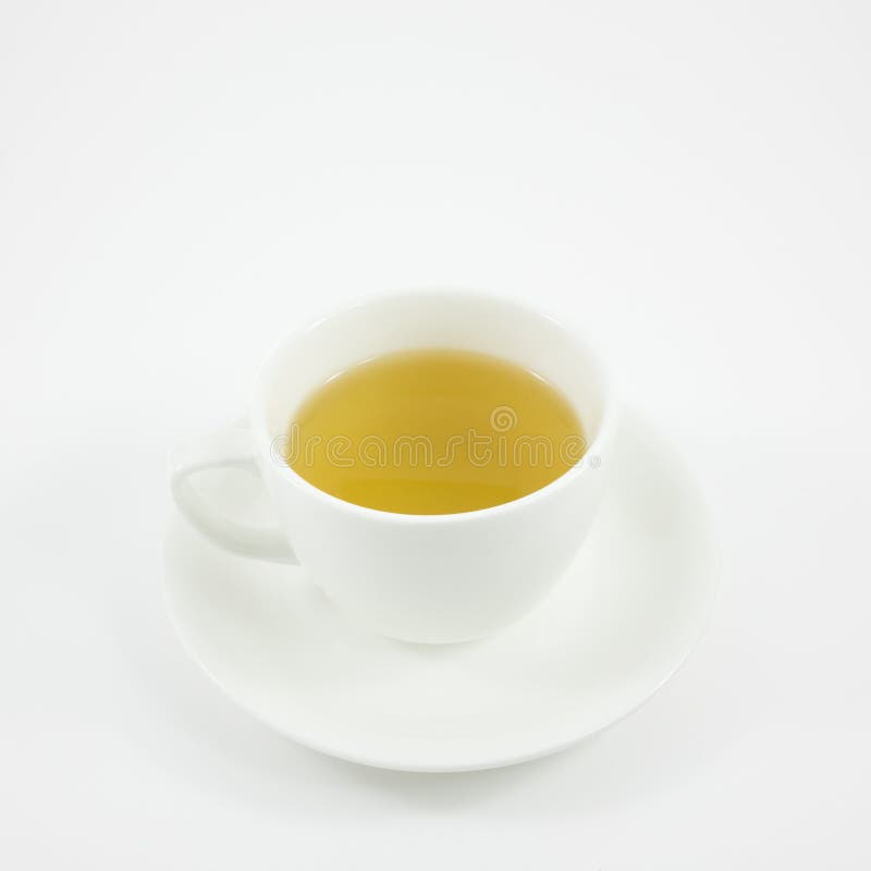 The White Ceramic Cup of Japanese Green Tea Stock Image - Image of ...