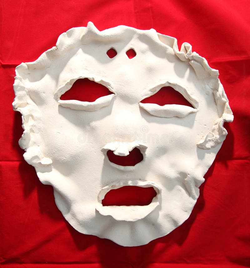 White ceramic face mask stock photo. Image of abstract - 38699716