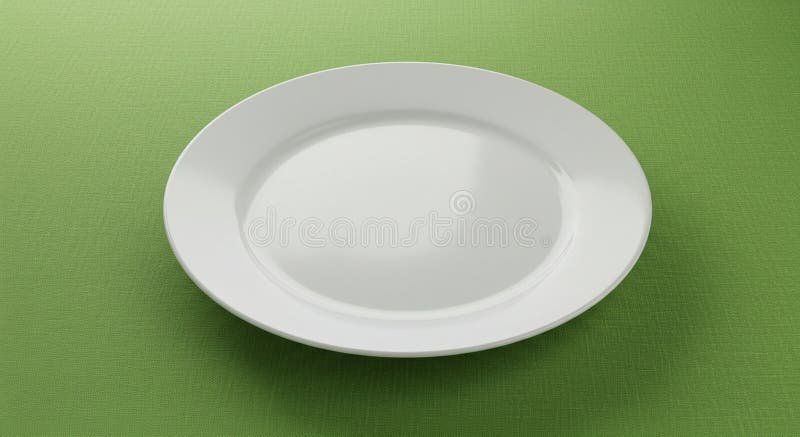 White Ceramic Oval Plate Stock Illustrations – 581 White Ceramic Oval ...