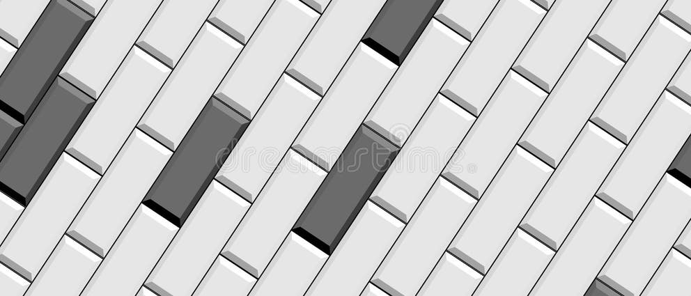 White Ceramic Pattern Texture. Tile Wall Background. Retro Rectangle ...