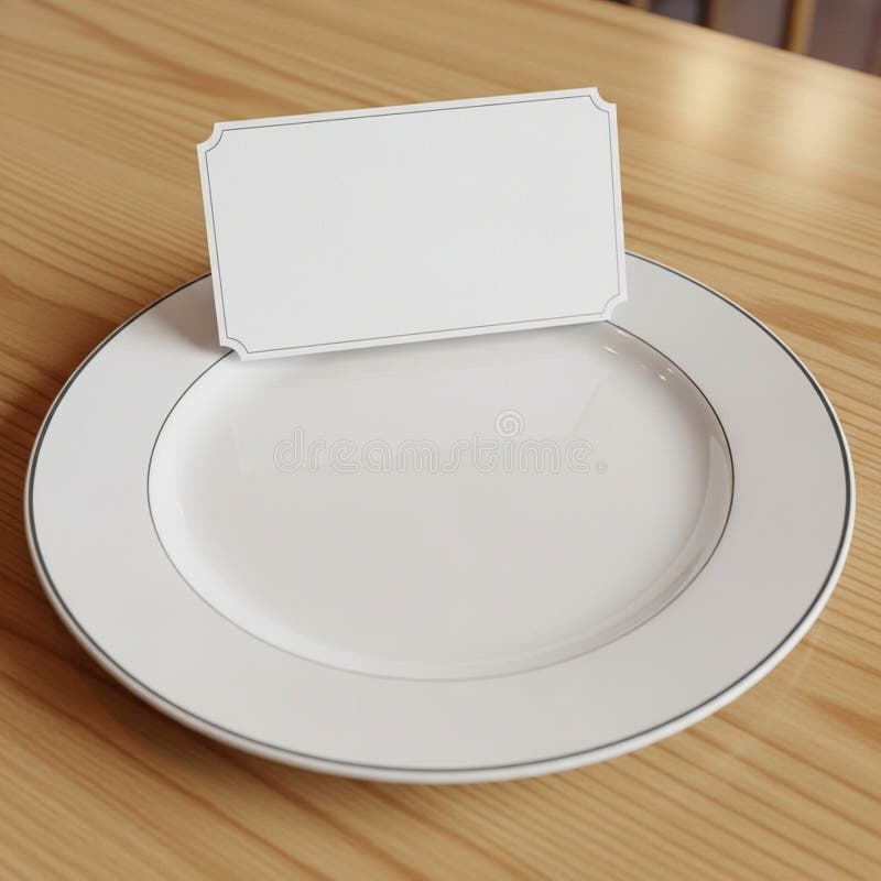 Blank Rectangular Place Card Stock Illustrations – 481 Blank ...