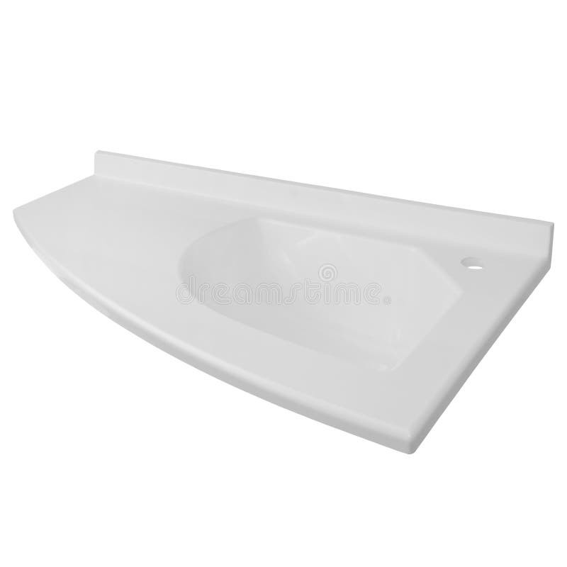 White Ceramic Sink Wash Basin for the Bathroom Isolated on the ...