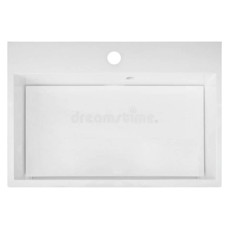 White Ceramic Sink Wash Basin for the Bathroom Isolated on the ...