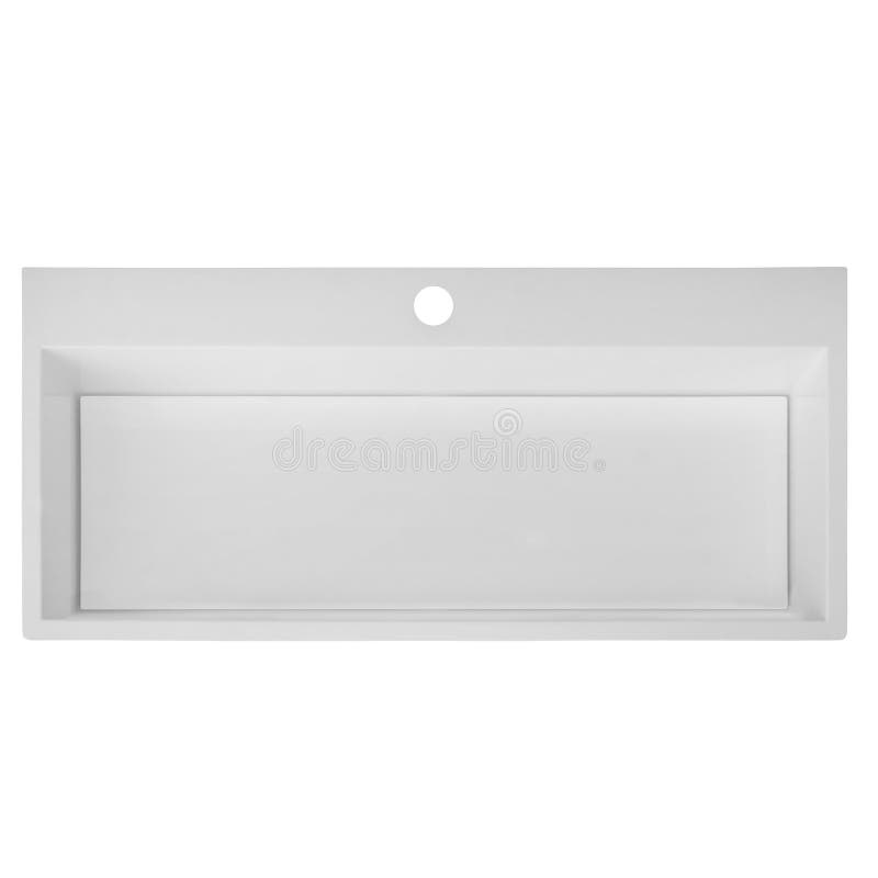 White Ceramic Sink Wash Basin for the Bathroom Isolated on the ...