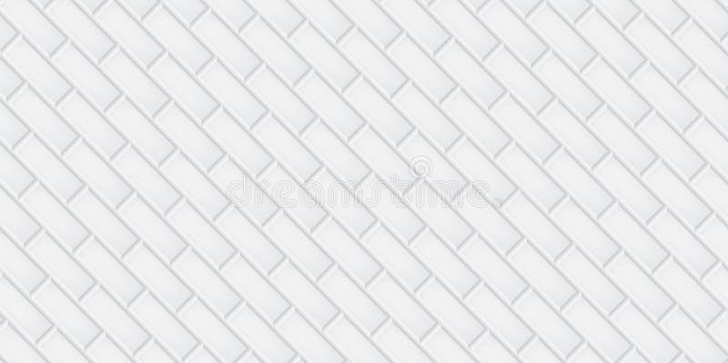 White Ceramic Tiles Diagonal Pattern Texture Abstract Background Vector ...