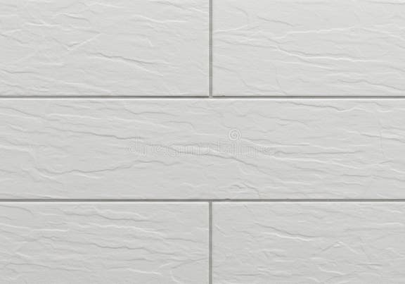 White Ceramic Tiles with a Horizontal Pattern and Light Texture ...