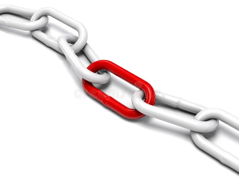 White chain stock illustration. Illustration of business - 22072552