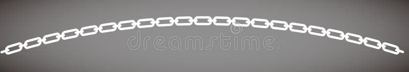 White chain shape stock vector. Illustration of link - 198201709