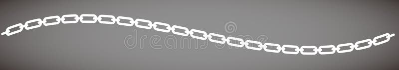 White chain shape stock vector. Illustration of vector - 198201710