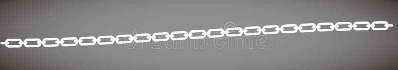 White chain shape stock vector. Illustration of joint - 198201716