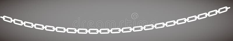 White chain shape stock vector. Illustration of chain - 198201718