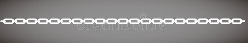 White chain shape stock vector. Illustration of linkage - 198201719