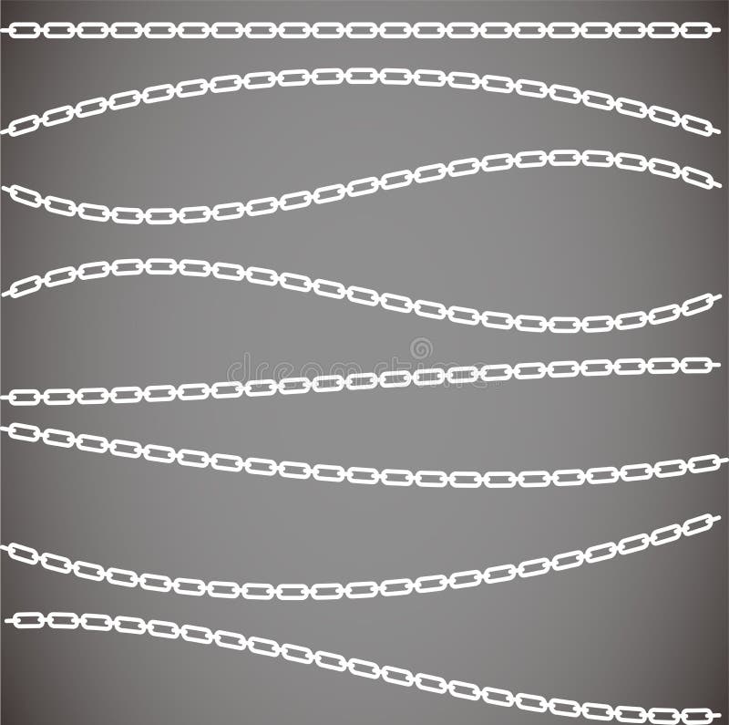 Black chain shape stock vector. Illustration of fastener - 198201758