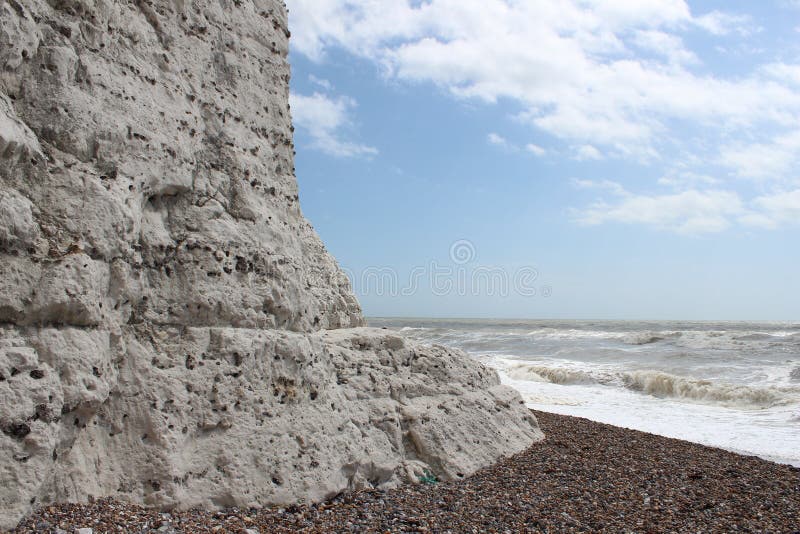 White chalk cliff stock image. Image of coast, seaford - 26267737