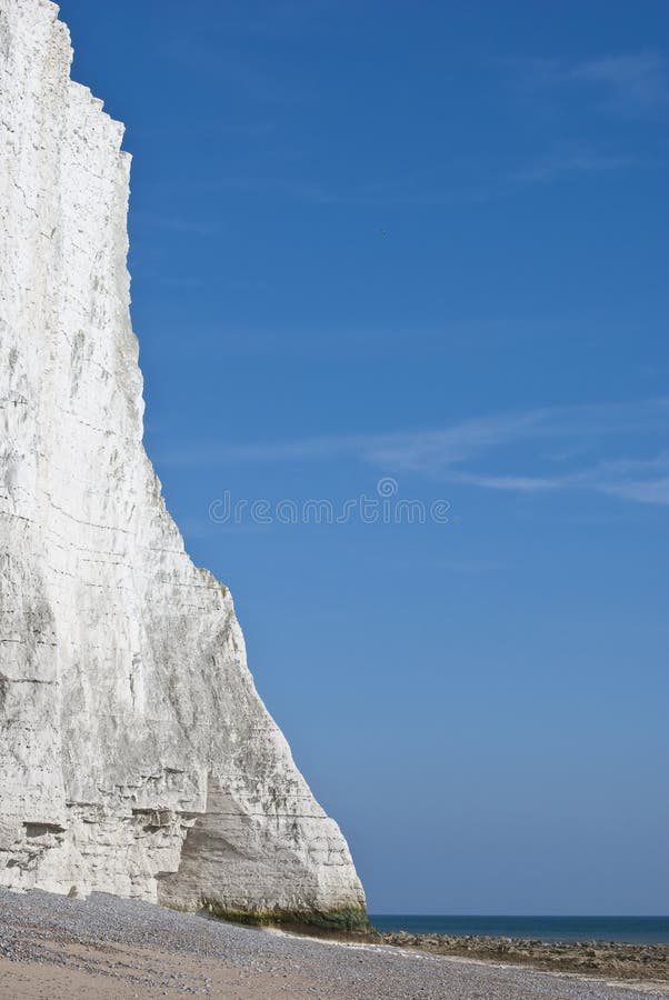 White Chalk Cliff Coast stock image. Image of chalk, white - 8890977