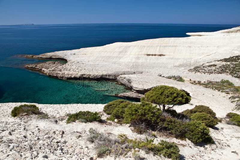 White Chalk Cliffs Eroded Coastline Stock Photo - Image of europe ...