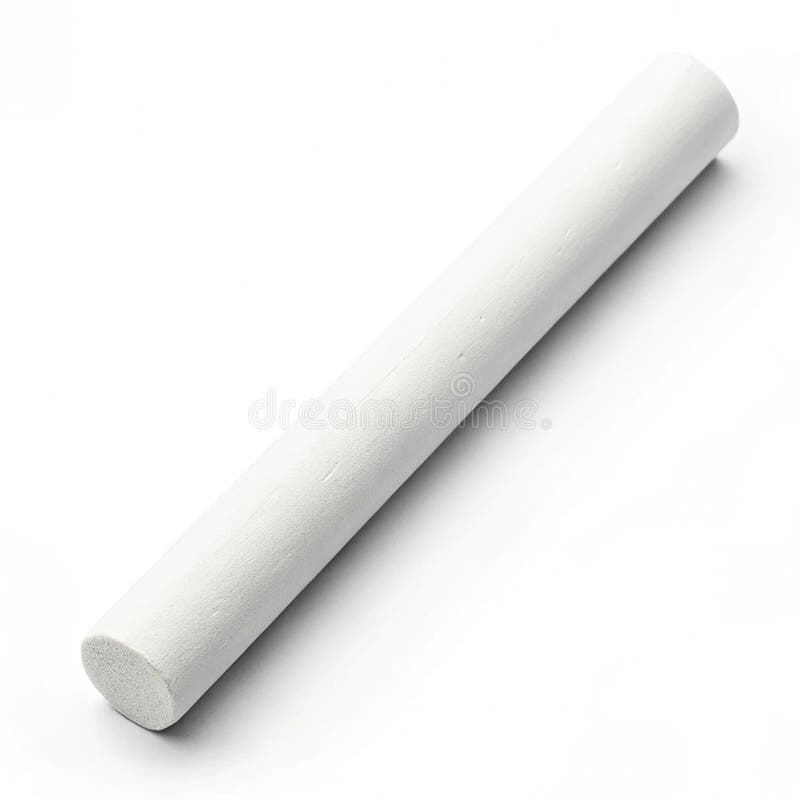 White Chalk Stick on White Background Stock Illustration - Illustration ...