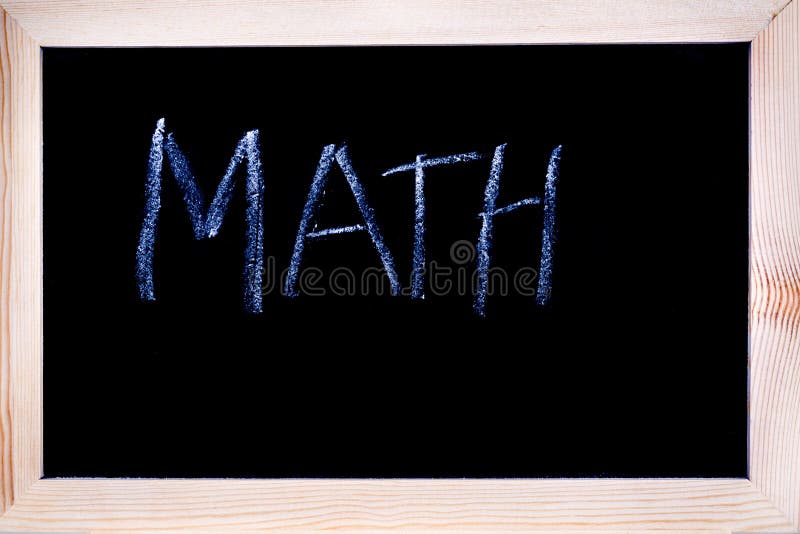White Chalk Written on a Blackboard Stock Photo - Image of learning ...