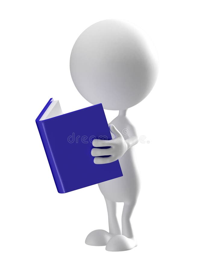 White Character with Thinking Pose Stock Illustration - Illustration of ...