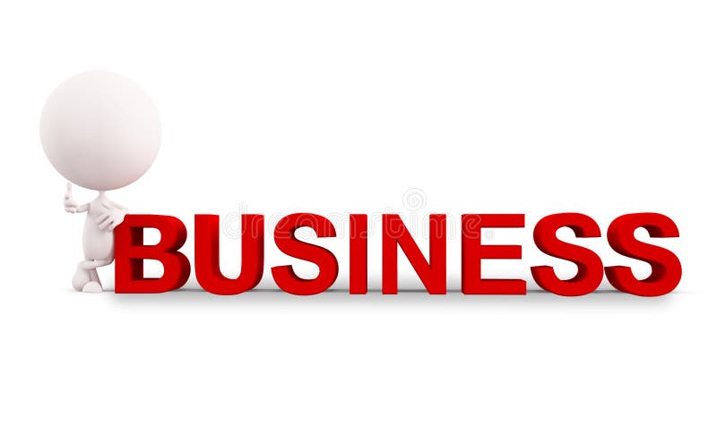 White Character with Thinking Pose Stock Illustration - Illustration of ...