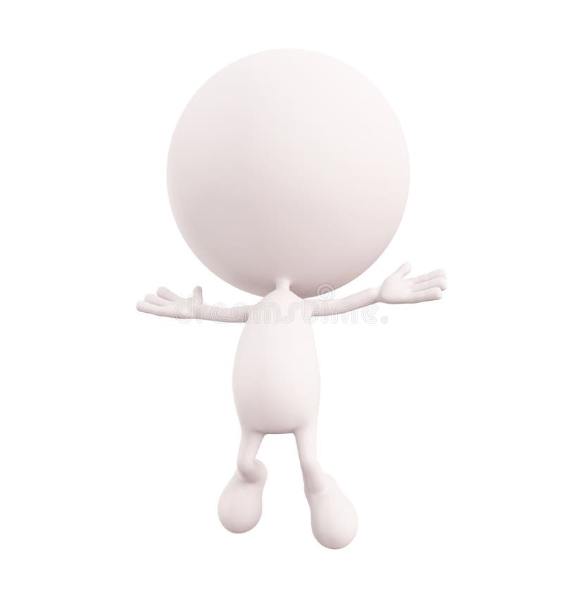 White character with laugh stock illustration. Illustration of ...