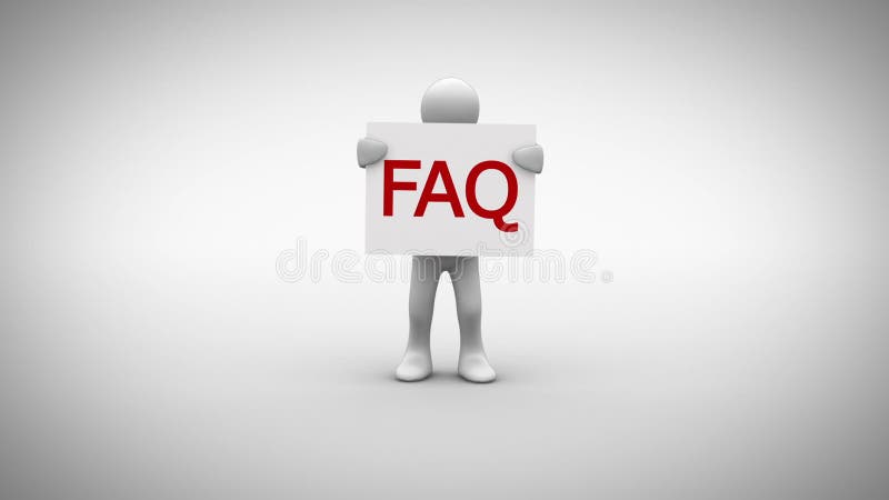 White Character Holding Sign Saying Exclamation Mark Stock Video ...