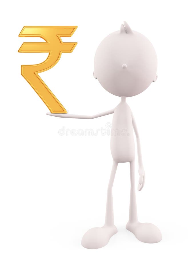 Illustration of Rupee Symbol Stock Illustration - Illustration of ...