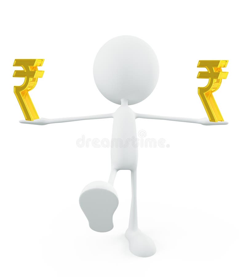 Illustration of Rupee Symbol Stock Illustration - Illustration of ...
