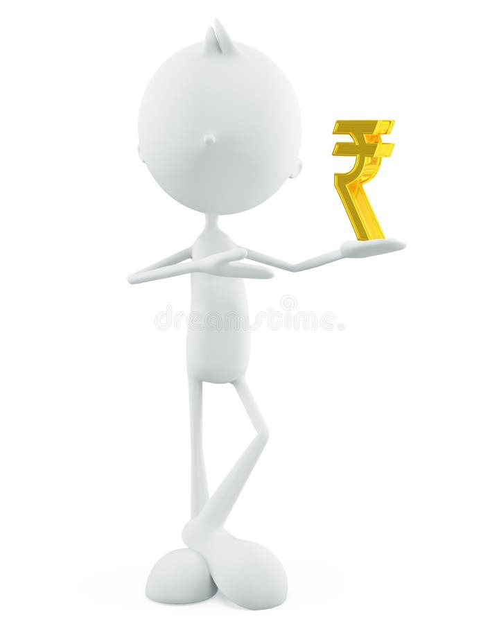 Illustration of Rupee Symbol Stock Illustration - Illustration of ...
