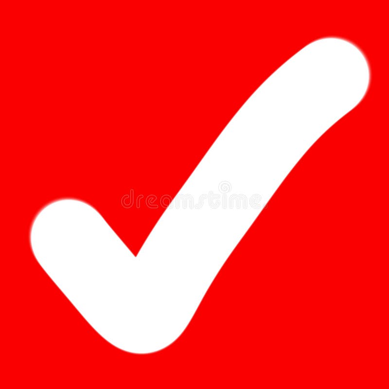 White Check Mark. stock illustration. Illustration of correct - 172111212