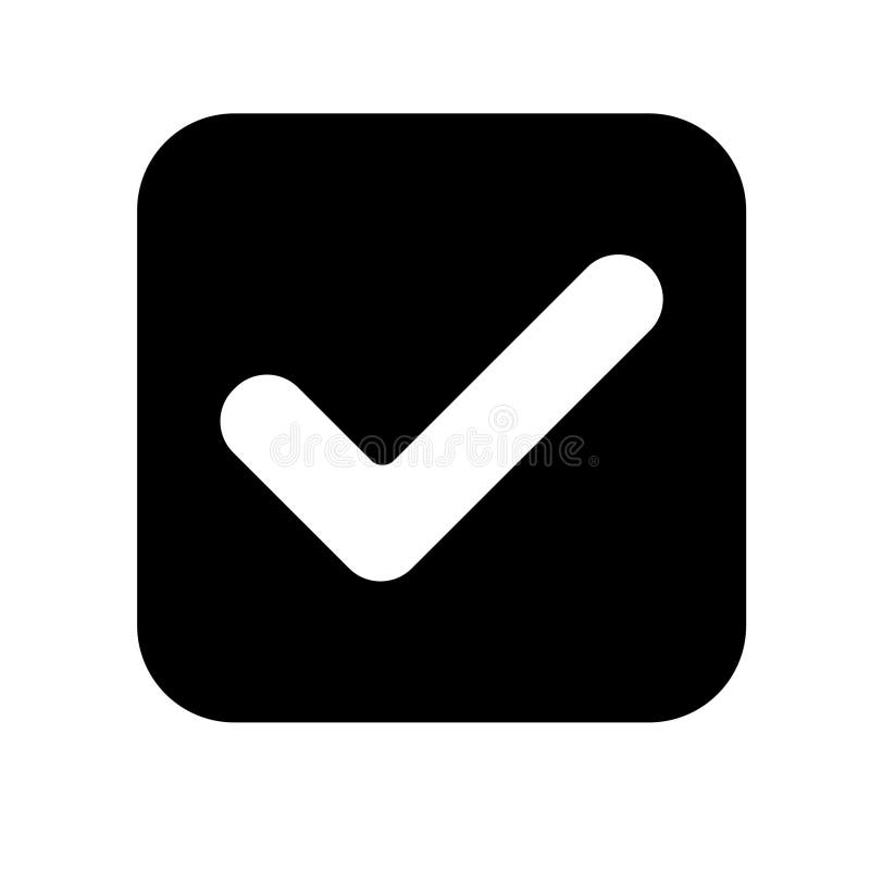 White Check Mark Vector Format Stock Vector - Illustration of format ...