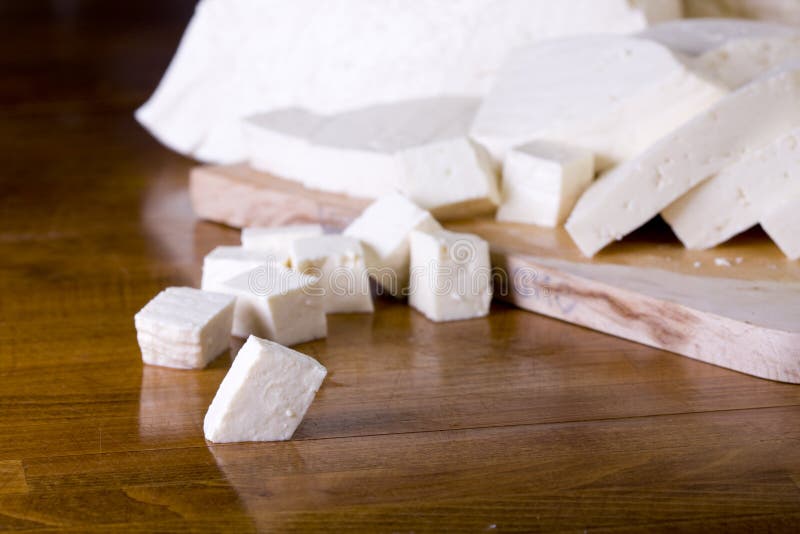 White cheese stock image. Image of wooden, delicatessen - 12219639