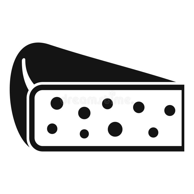 White Cheese Icon Simple Vector. Milk Production Stock Vector ...