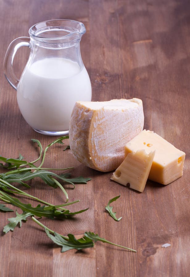 White feta cheese and milk stock photo. Image of diary - 4022440