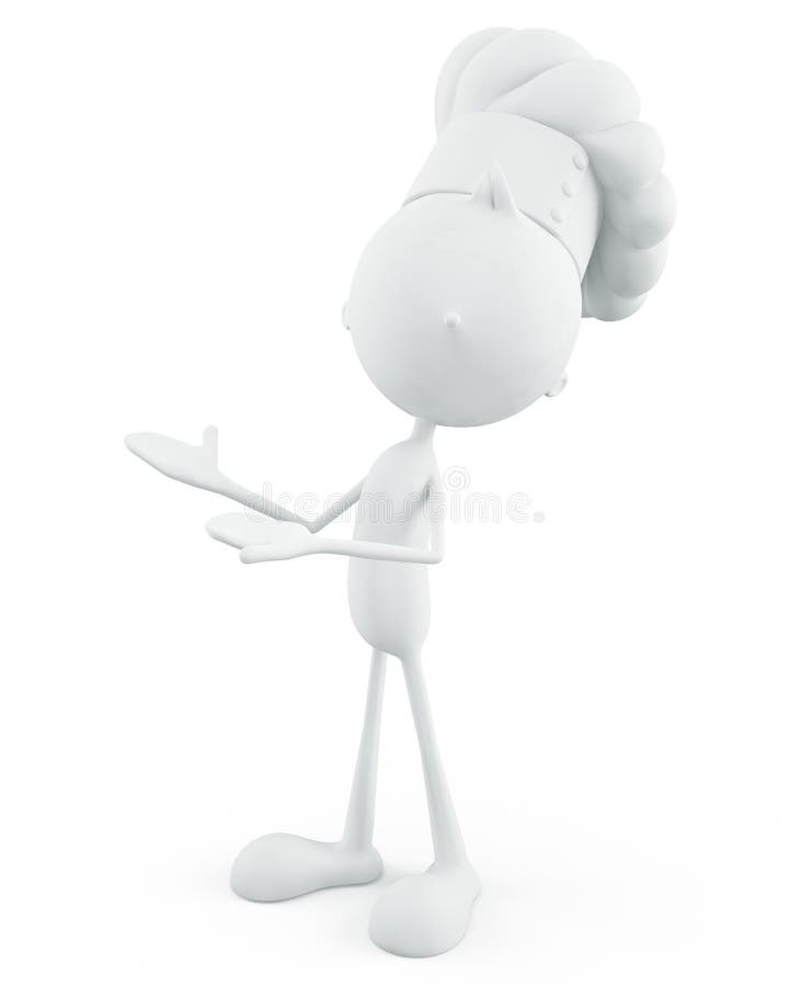 White chef with red heart stock illustration. Illustration of affection ...