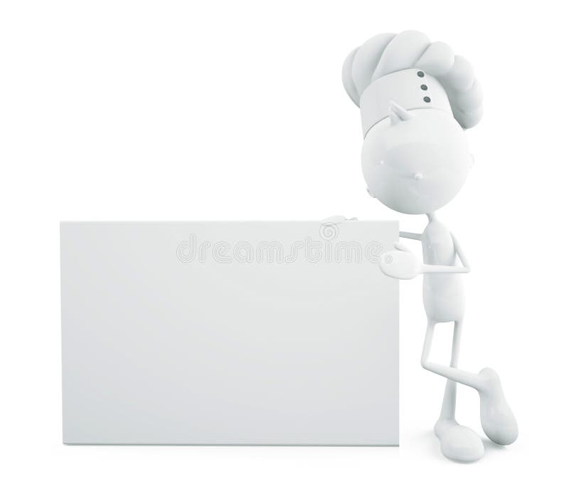 White chef with red heart stock illustration. Illustration of affection ...