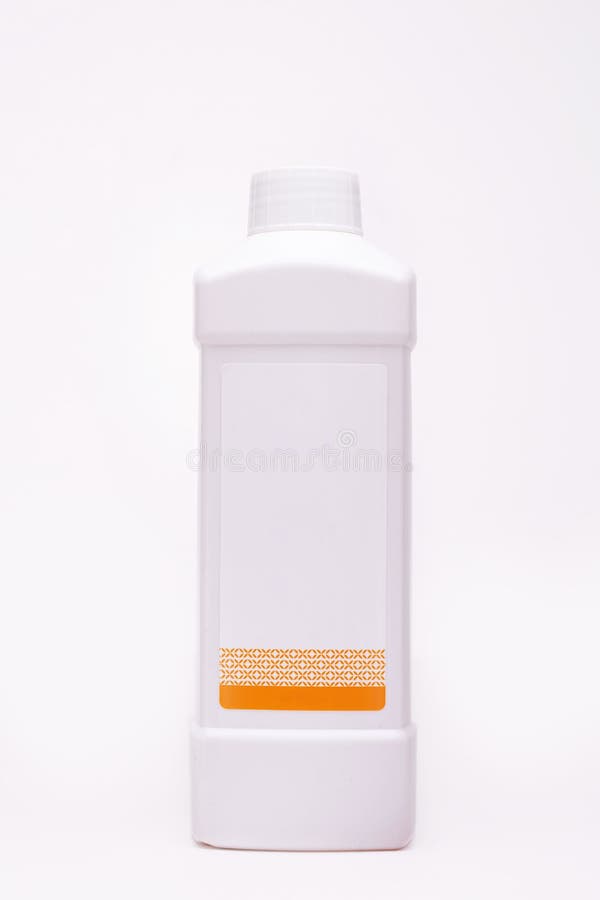 White Chemistry Bottle with Label for Your Design Stock Photo - Image ...
