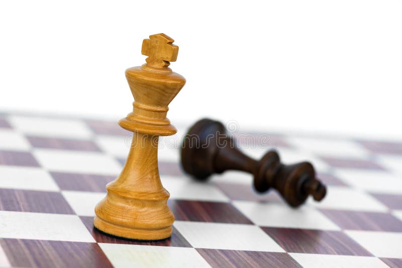 White Chess King Check Black Stock Image - Image of sport, victory ...