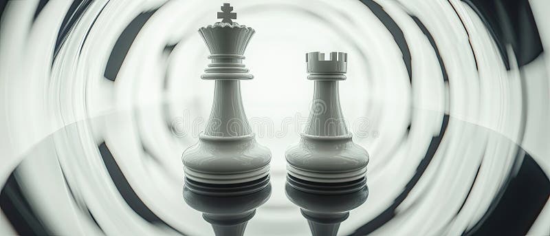 "CHESS KING and ROOK TOGETHER on GLOSSY BACKGROUND" Stock Illustration ...