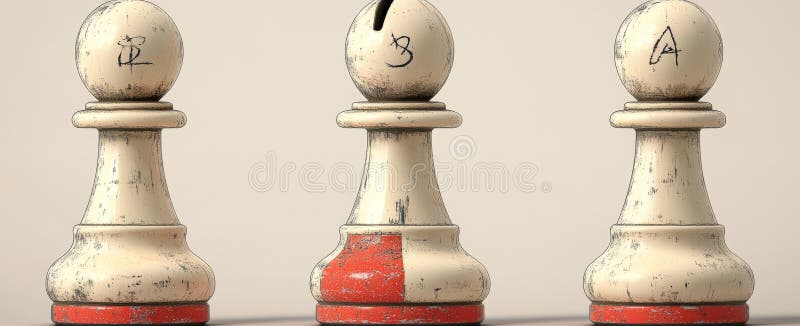 A White Chess Knight Piece is Depicted in a 3d Rendering from Four ...